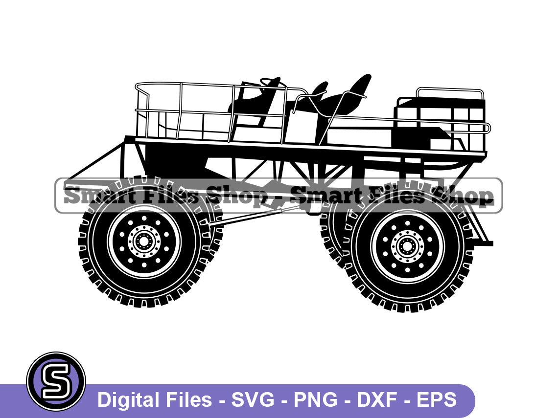 Hunting Swamp Buggy #4 Svg, Hunting Svg, Swamp Svg, Swamp Hunting Dxf ...