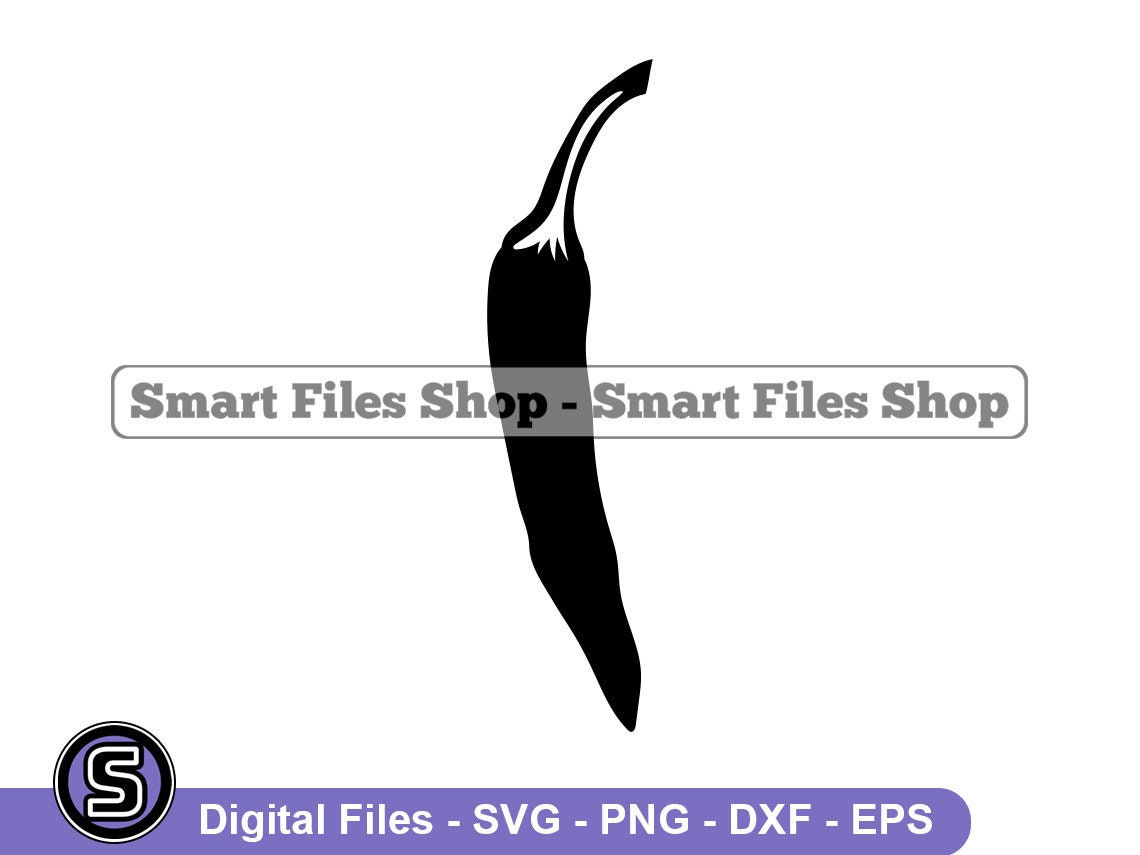 Chilli Pepper SVG Spicy Svg Chilli Pepper Dxf Chilli Pepper - Etsy