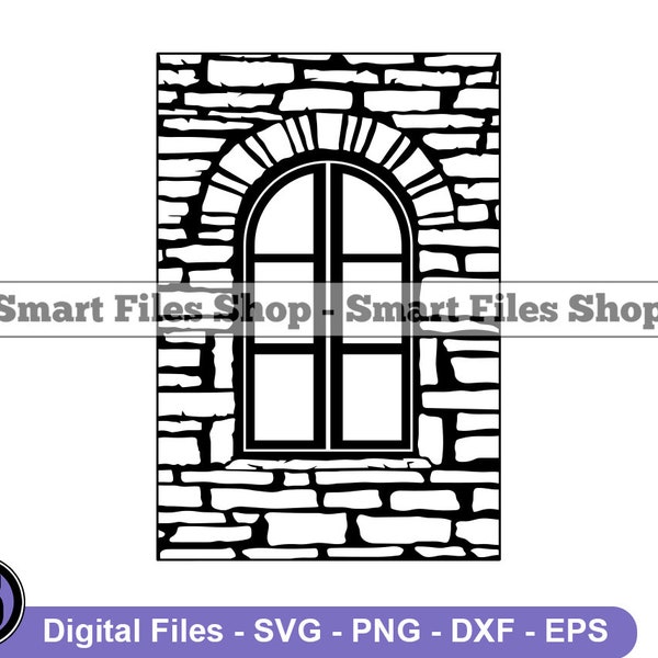 Castle Window Clipart - Etsy