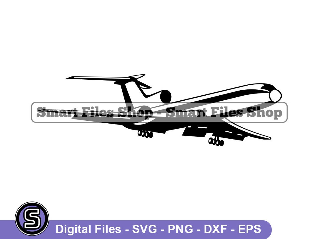 Jumbo Jet 3 Svg, Jumbo Jet Svg, Airplane Svg, Airliner Svg, Airplane ...