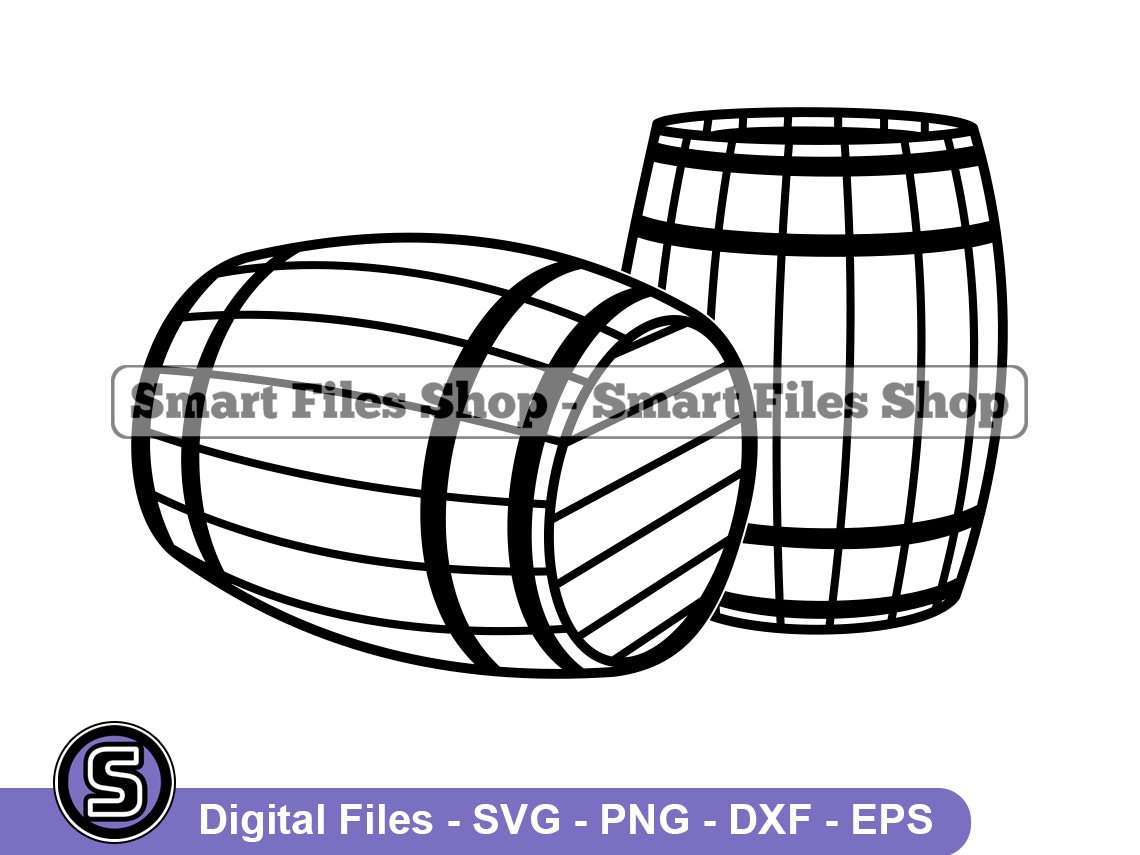 Barrels Svg, Wooden Barrel Svg, Barrel Svg, Barrel Dxf, Barbell Png ...