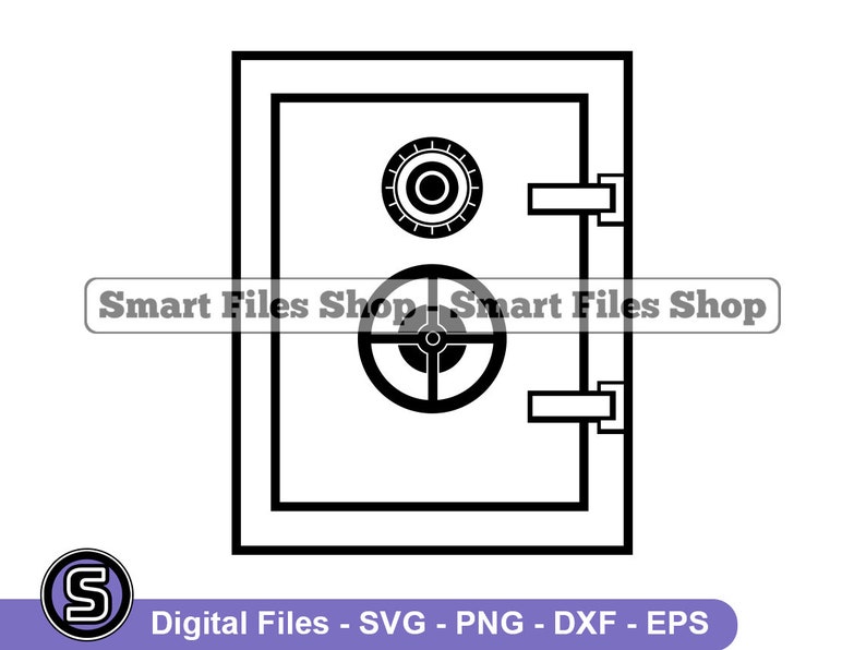 Safe Vault Door Svg, Safe Box Svg, Vault Svg, Vault Dxf, Vault Png ...