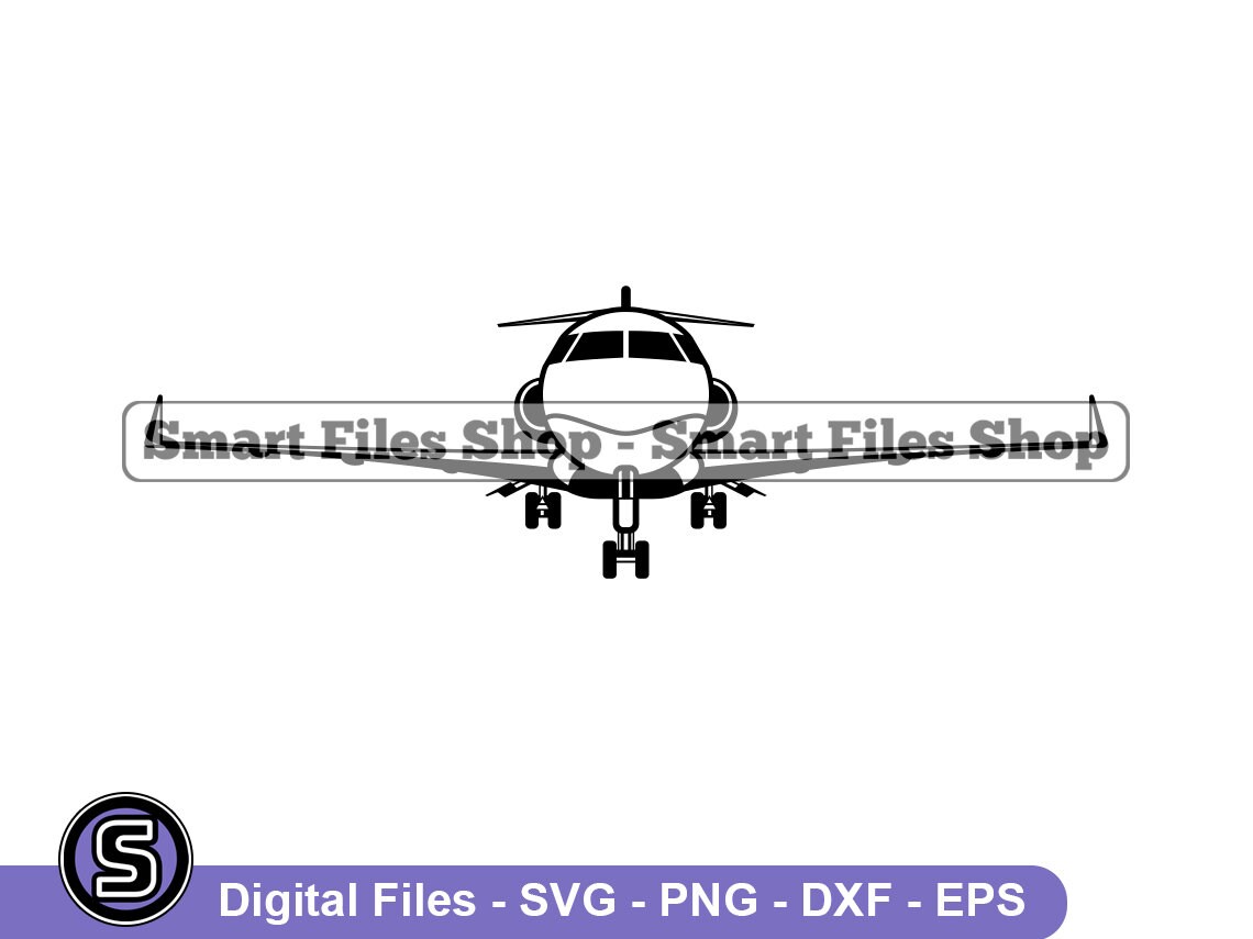 Private Jet Front Svg Private Jet Svg Airplane Svg Private - Etsy
