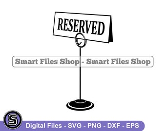 Reserved Sign Dxf - Etsy