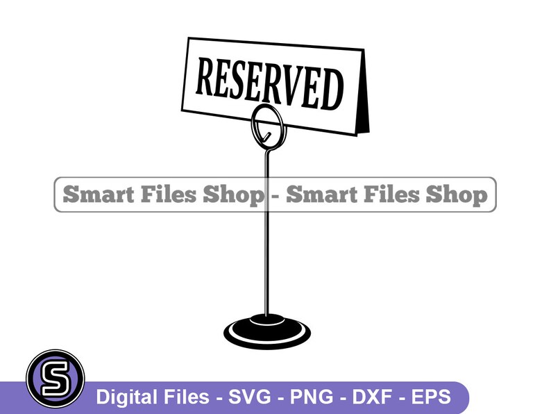 Reserved Sign Svg VIP Svg Reservation Svg Reserved Sign - Etsy