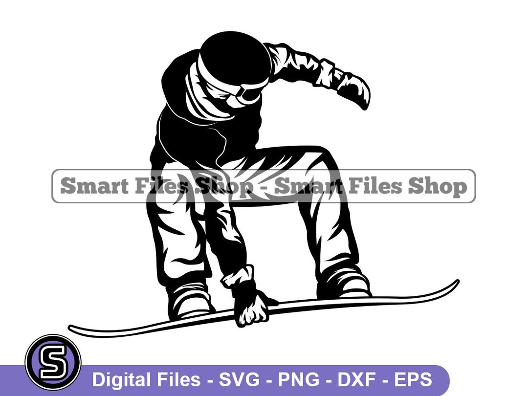Snowboarding #4 Svg, Snowboarding Svg, Extreme Sport Svg, Snowboarding ...