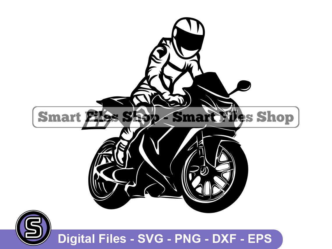 Motorcyclist 2 SVG Motorcyclist SVG Motorcycle SVG Biking | Etsy