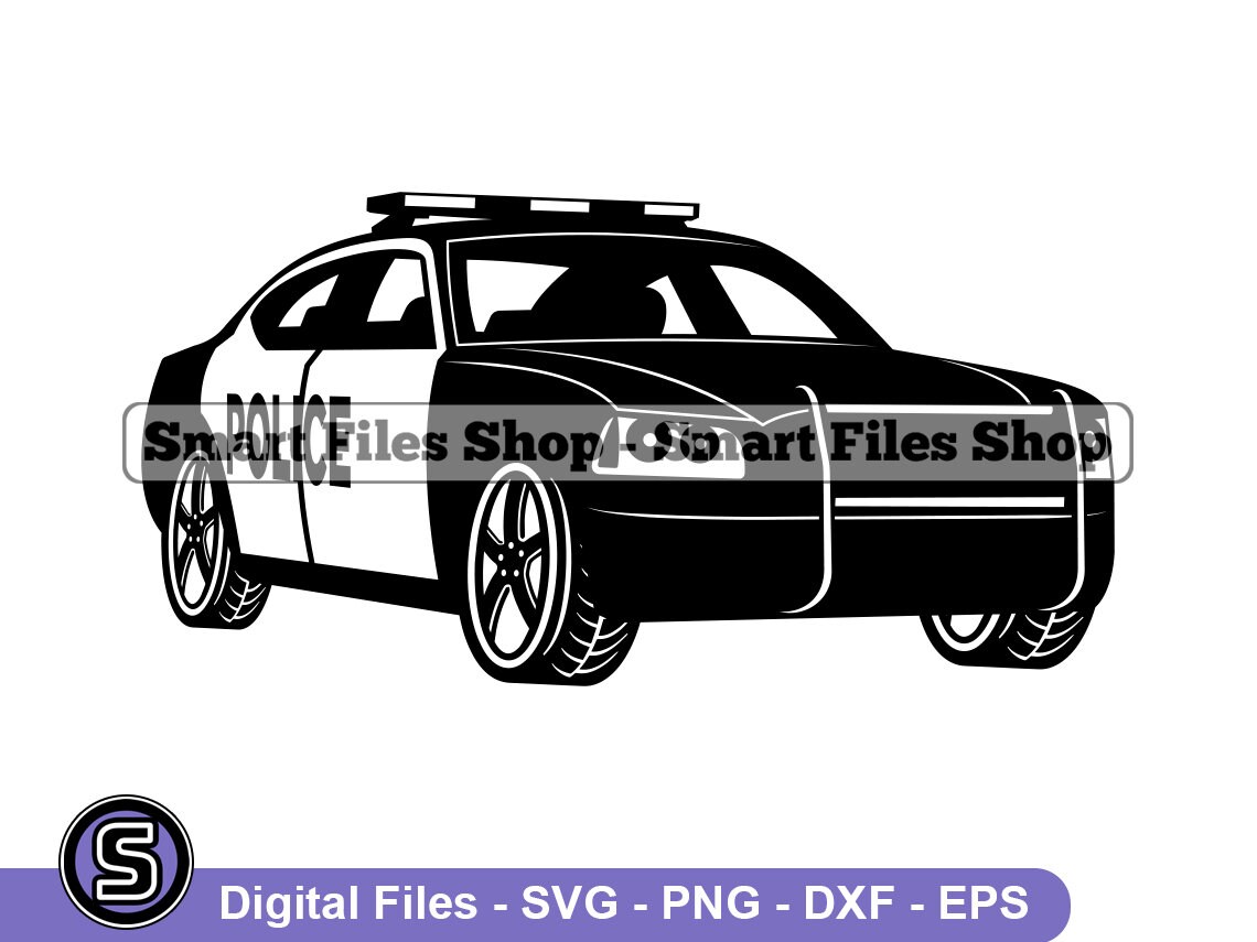 Modern Police Car Svg Police Car Svg Police Svg Police Car | Etsy