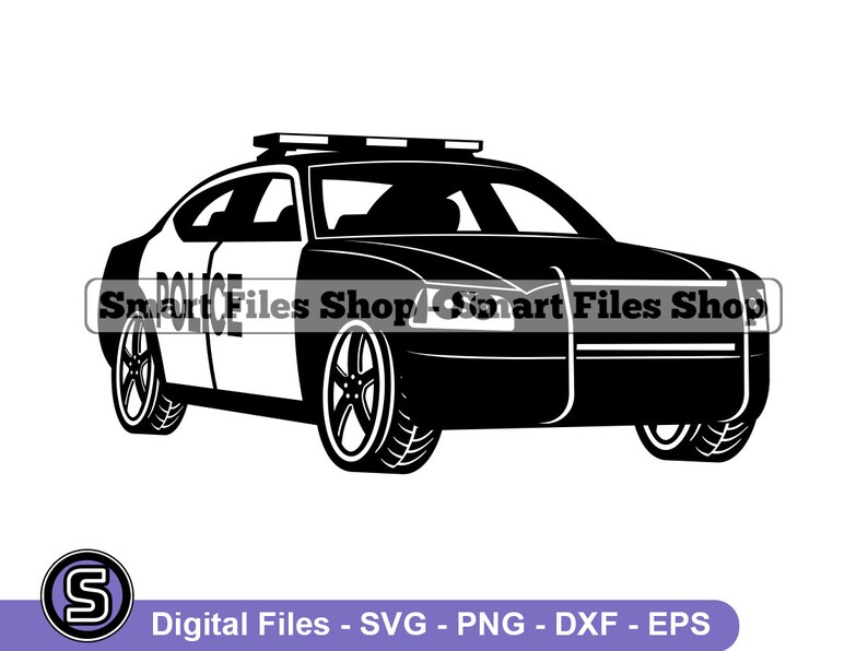 Modern Police Car Svg Police Car Svg Police Svg Police Car | Etsy