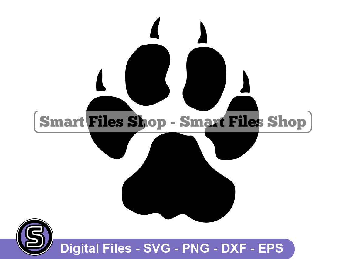Dog Footprint SVG Dog Svg Footprint Svg Footprint Dxf | Etsy UK