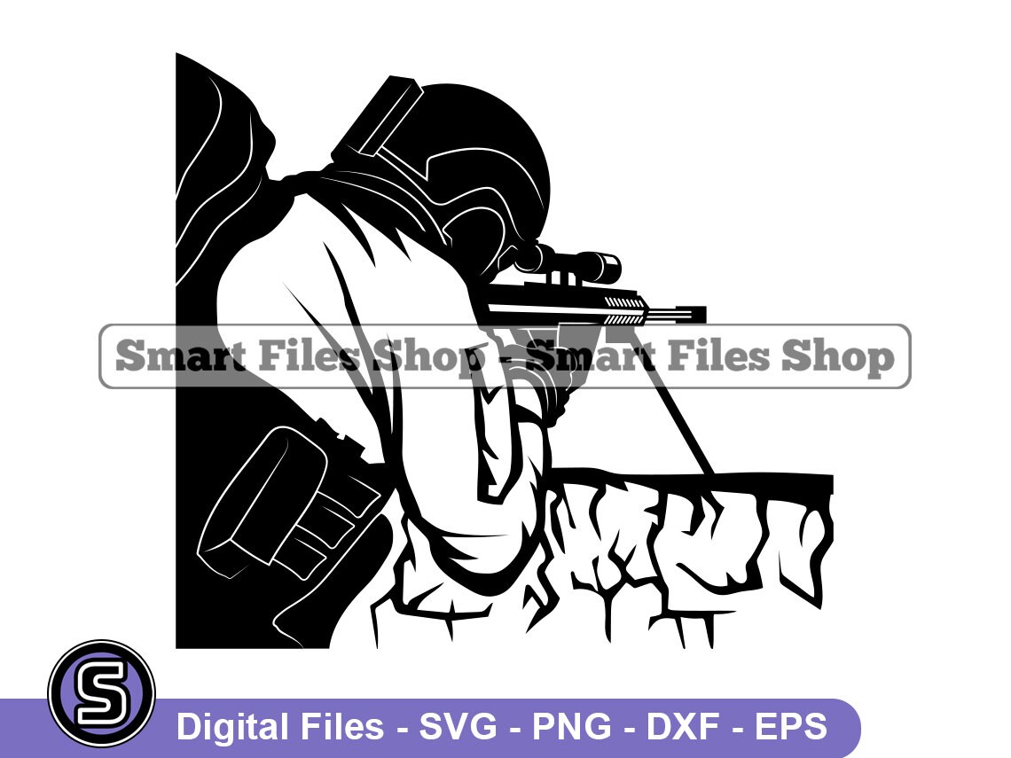 Sniper 2 Svg Sniper Svg Soldier Svg Army Svg Sniper Dxf - Etsy
