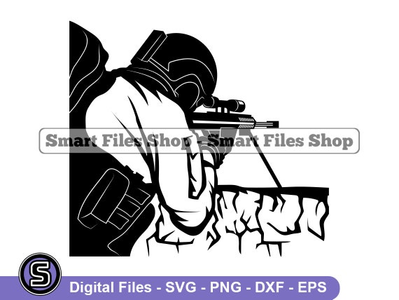 Sniper 2 Svg Sniper Svg Soldier Svg Army Svg Sniper Dxf - Etsy