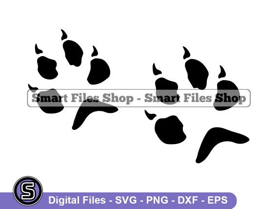 Fox Footprint SVG Fox Svg Footprint Svg Footprint Dxf | Etsy
