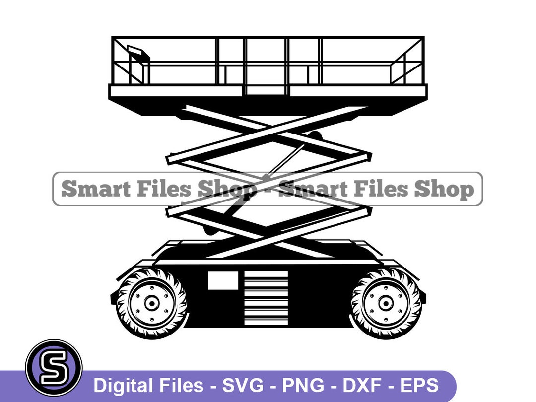 Scissor Lift Svg, Contractor Svg, Builder Svg, Construction Svg ...