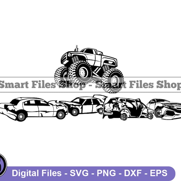 Demolition Derby Clipart - Etsy