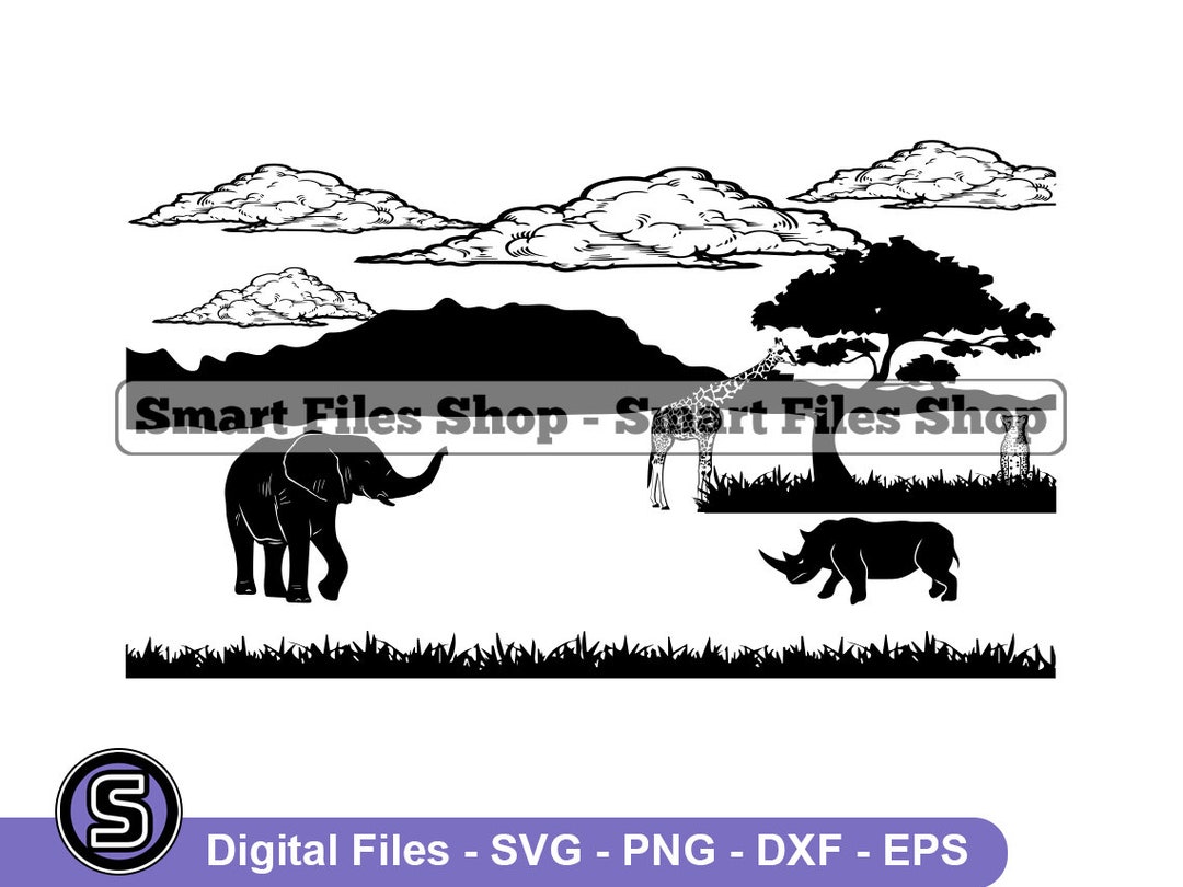 Safari 3 SVG, Safari SVG, Africa Svg, Travel Svg, Safari Dxf, Safari ...