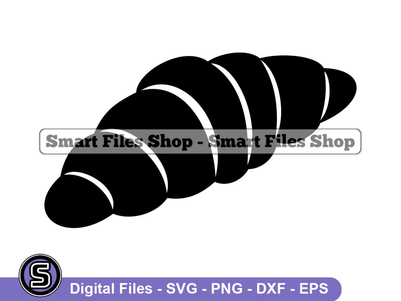 Croissant 4 Svg, Croissant Svg, Pastry Svg, Bakery Svg, Croissant Dxf ...