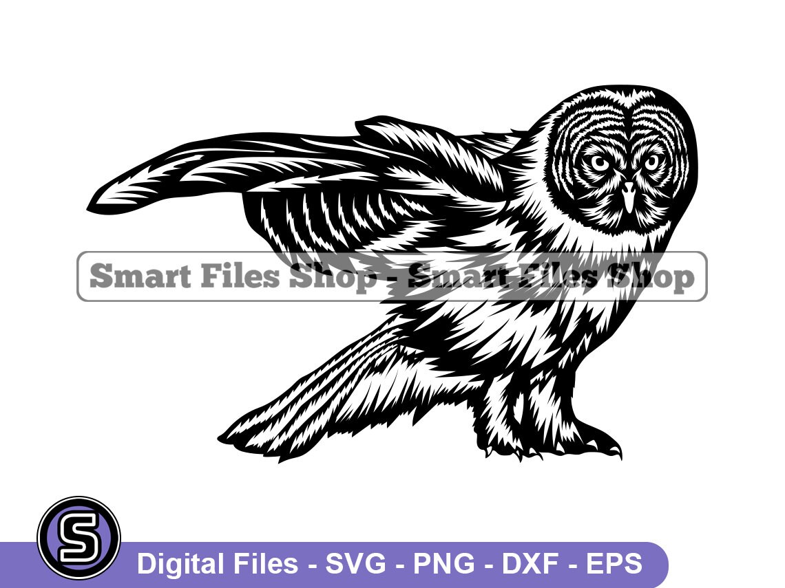 Owl 2 Svg Owl Svg Owl Design Svg Forest Creatures Svg Owl - Etsy
