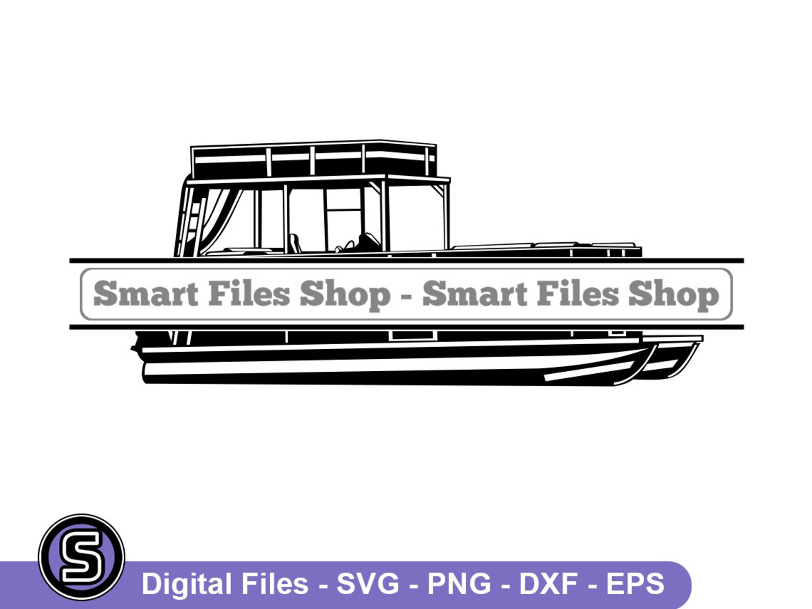 Pontoon Split Monogram SVG Pontoon Svg Pontoon Logo Svg - Etsy