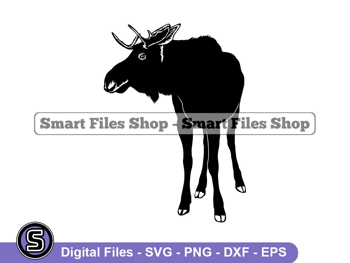 Moose Svg Forest Animals Svg Moose Hunting Svg Moose Dxf - Etsy