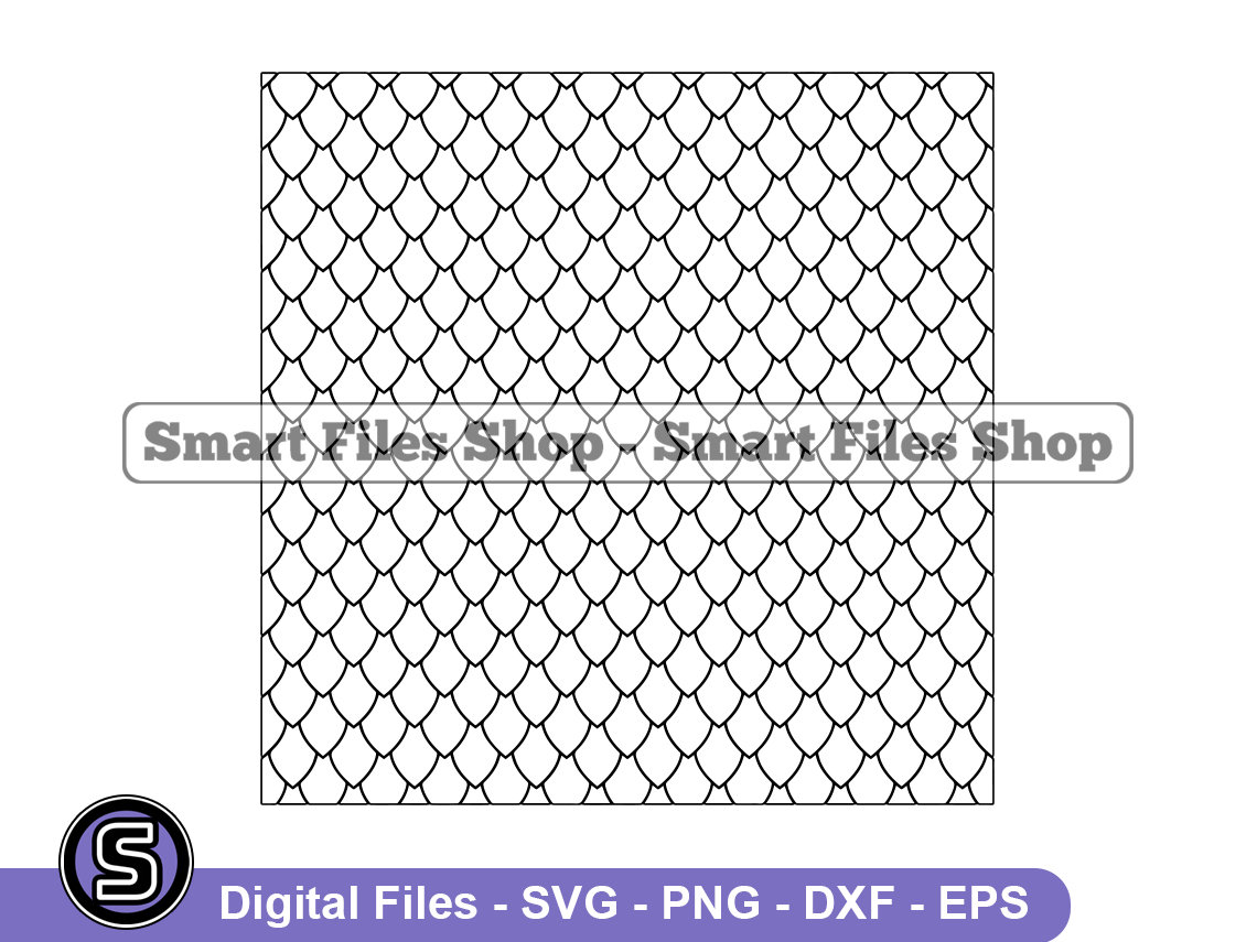 Dragon Scales Outline #3 Svg, Dragon Svg, Scales Svg, Dragon Scales Dxf ...