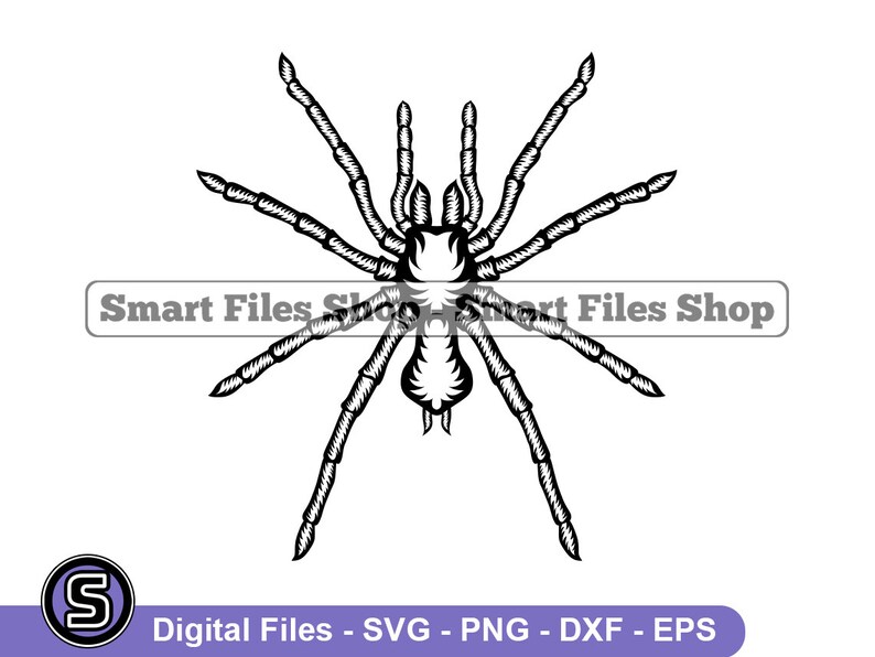 Spider Logo Svg Spider Svg Spider Dxf Spider Png Spider - Etsy