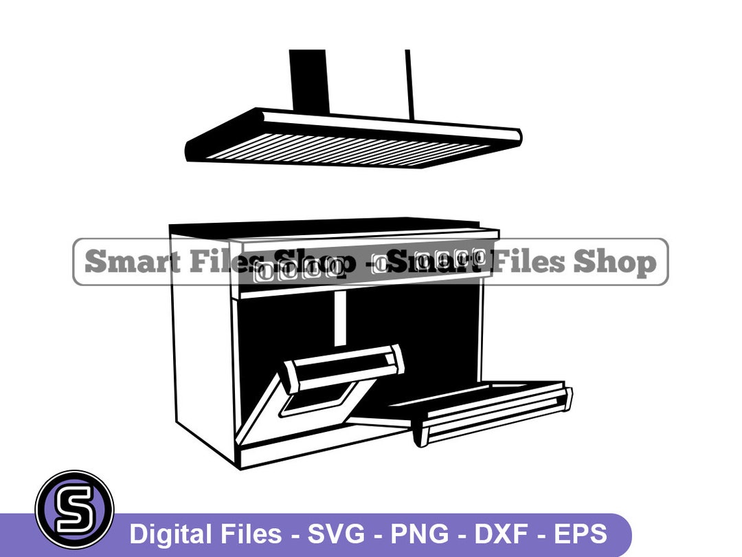 Gas Stove Svg, Gas Range Svg, Kitchen Svg, Cooking Svg, Gas Stove Dxf ...