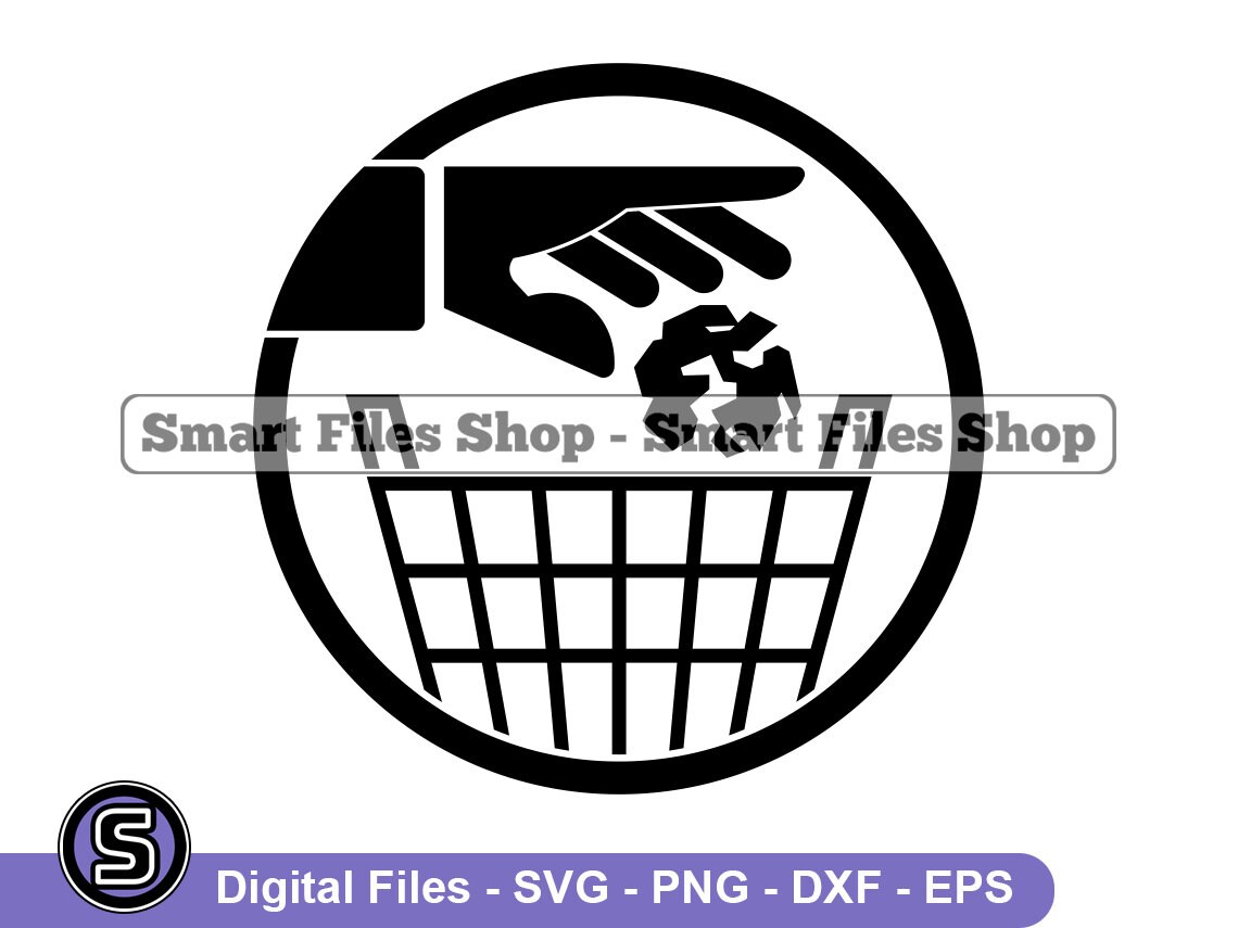 Trash Sign Svg Recycle Svg Garbage Sign Svg Trash Dxf | Etsy