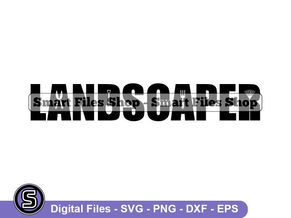 Landscaper Word Logo Svg Landscaping Svg Landscaper Logo - Etsy