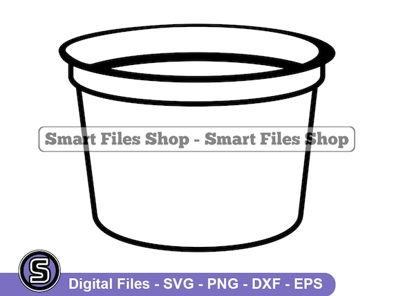 Yogurt Container Outline Svg Yogurt Container Svg Yogurt - Etsy