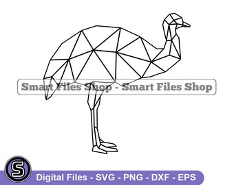 Emu Outline - Etsy