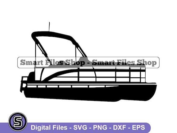 Pontoon Boat Svg Pontoon Svg Pontoon Boat Dxf Pontoon Boat | Etsy