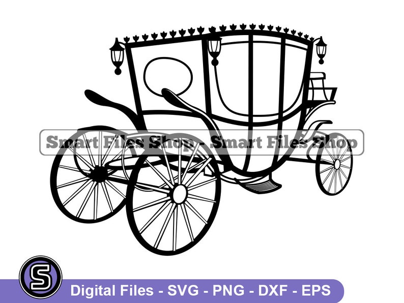 Carriage SVG Coach Svg Horse Carriage Svg Carriage Dxf | Etsy