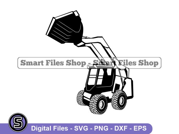 Skid Steer Loader 2 Svg Heavy Equipment Svg Skid Steer - Etsy