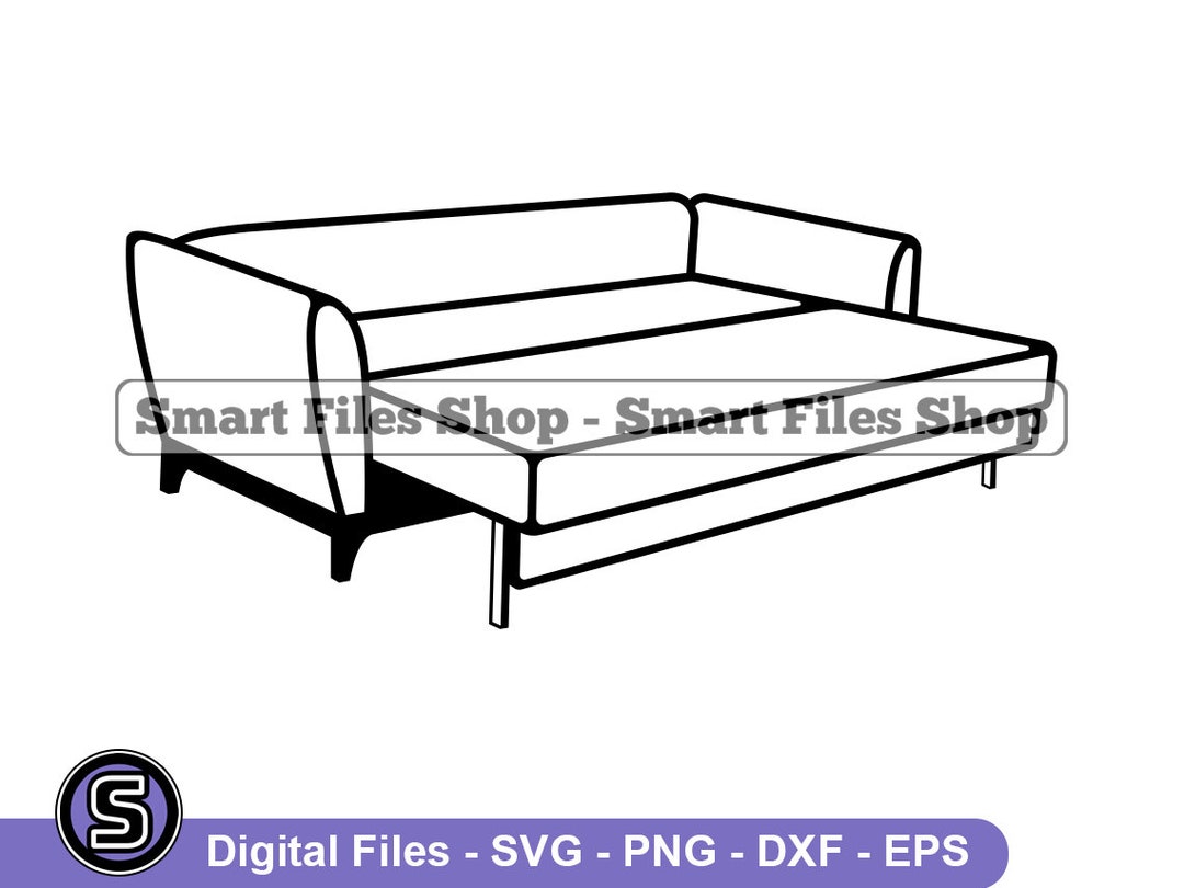 Opened Sofa SVG, Sofa SVG, Couch Svg, Sofa Dxf, Sofa Png, Sofa Clipart ...