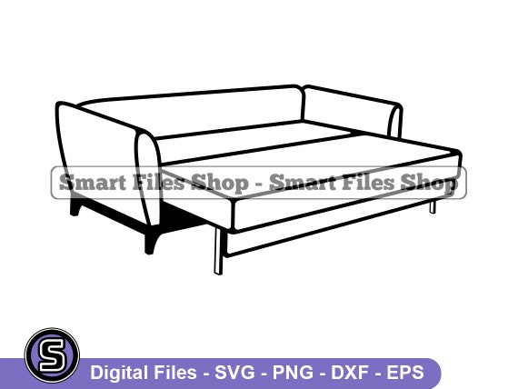 Opened Sofa SVG Sofa SVG Couch Svg Sofa Dxf Sofa Png Sofa - Etsy
