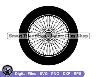 Wheel SVG File, Wheel DXF, Wheel Png, Tyre Svg, Car Wheel Tyre Svg, Car ...