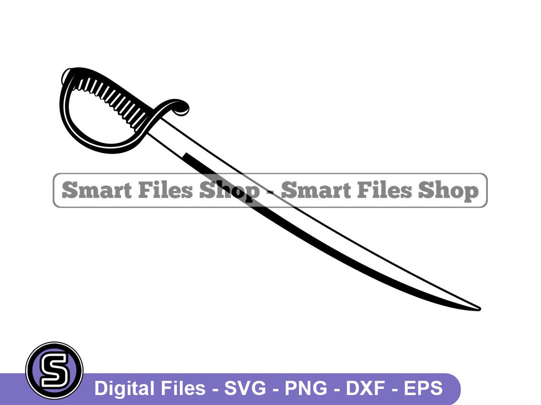 Sword Svg, Sable Svg, Weapon Svg, Sword Dxf, Sword Png, Sword Clipart ...