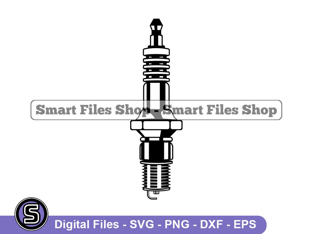 Spark Plug Svg, Spark Plug Dxf, Spark Plug Png, Spark Plug Clipart ...
