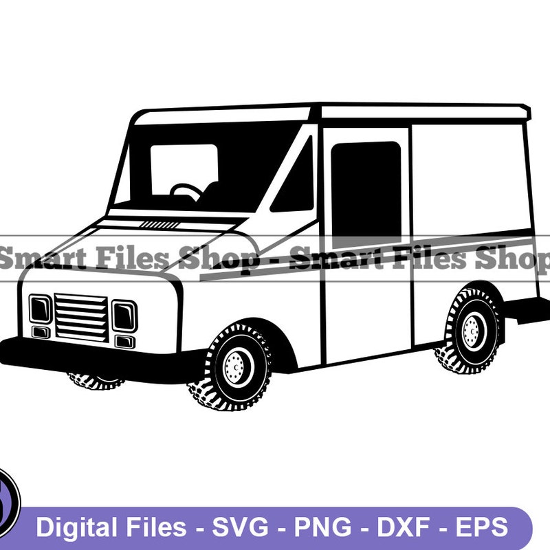 Mail Truck Svg - Etsy