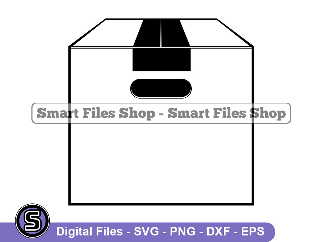 Shipping Box Sealed Svg, Shipping Svg, Delivery Svg, Shipping Box Dxf ...