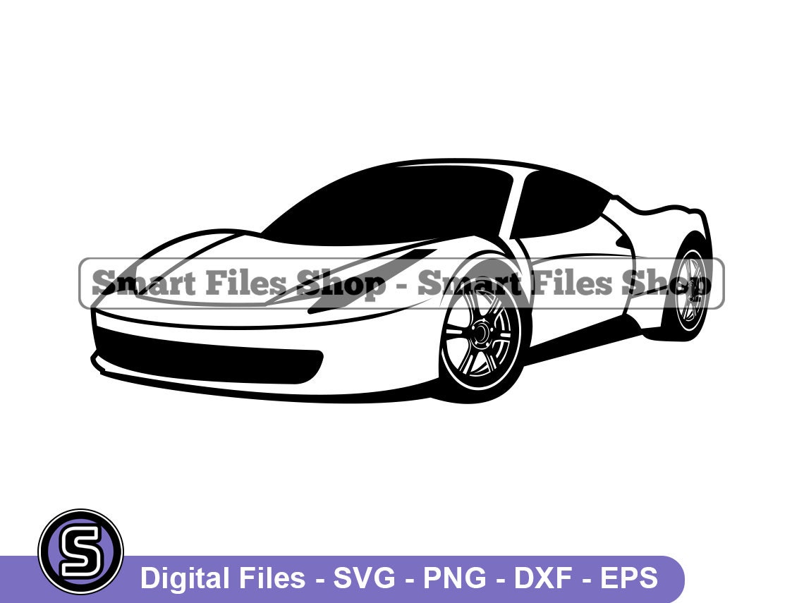 Sports Car 4 SVG Sports Car SVG Car SVG Racing Car Svg - Etsy