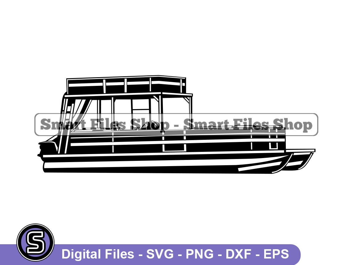 Double Decker Pontoon 3 Svg Pontoon Svg Pontoon Dxf - Etsy México