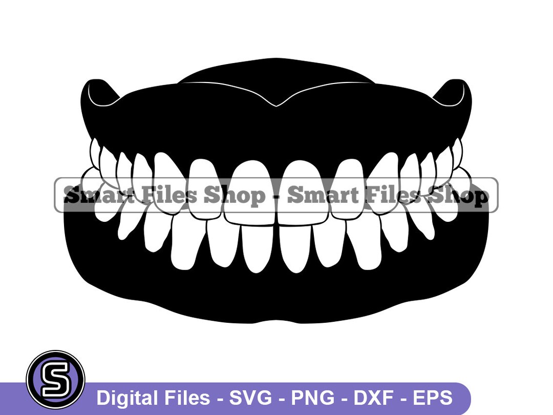 Dentures Svg, Teeth Svg, Dentist Svg, Dentures Dxf, Dentures Png ...