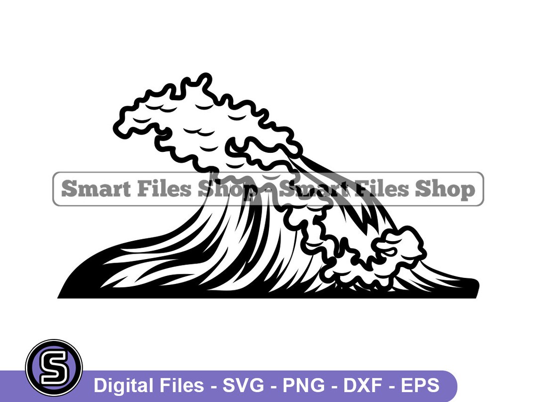 Sea Waves Svg, Ocean Waves Svg, Nautical Svg, Sea Waves Dxf, Sea Waves ...