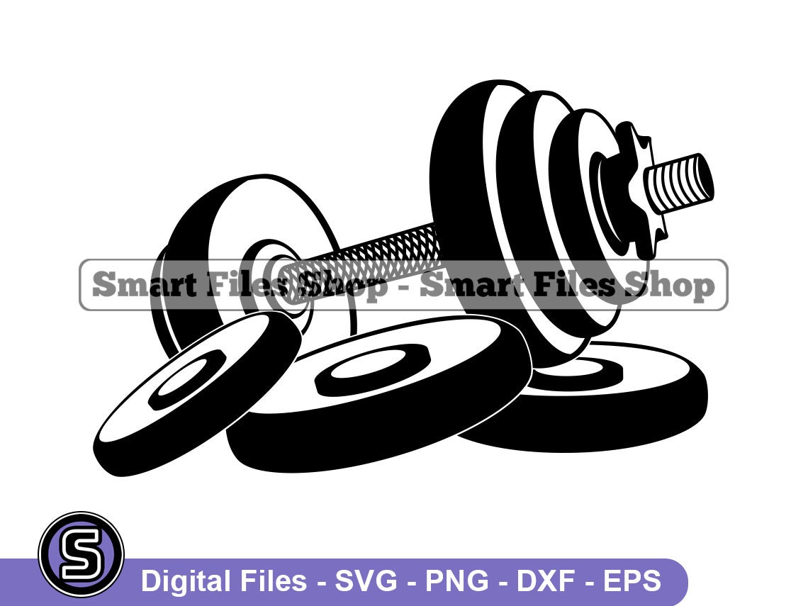 Dumbbell 4 Svg Dumbbell Svg Workout Svg Exercise Svg | Etsy