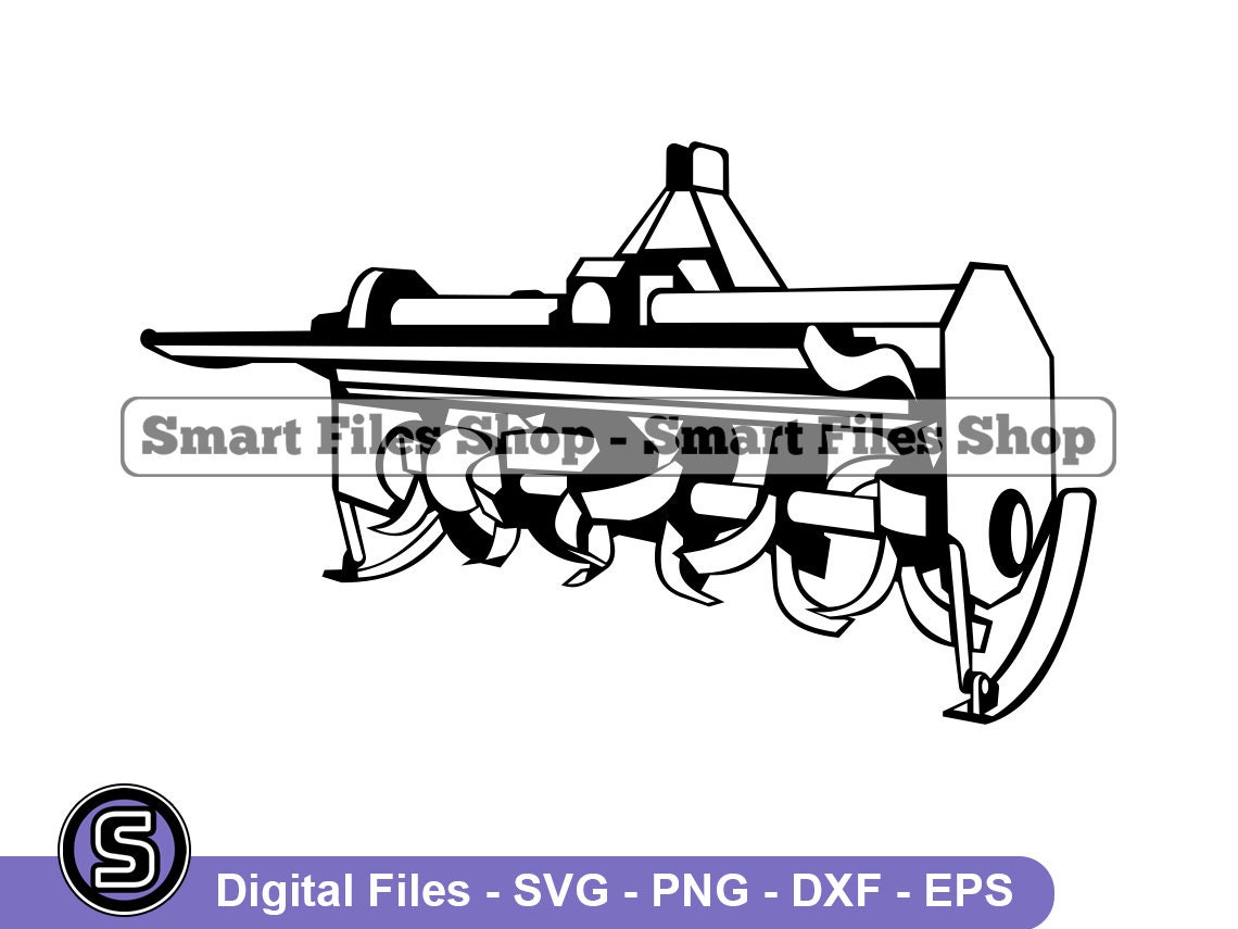 Rotary Tiller Svg Tractor Svg Tractor Parts Svg Tractor - Etsy