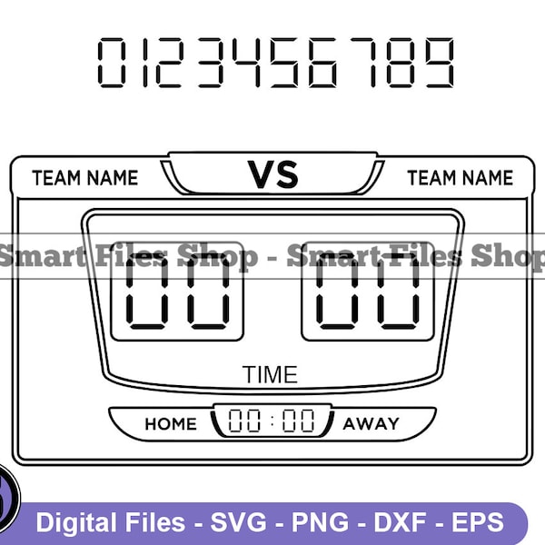 Football Scoreboard - Etsy