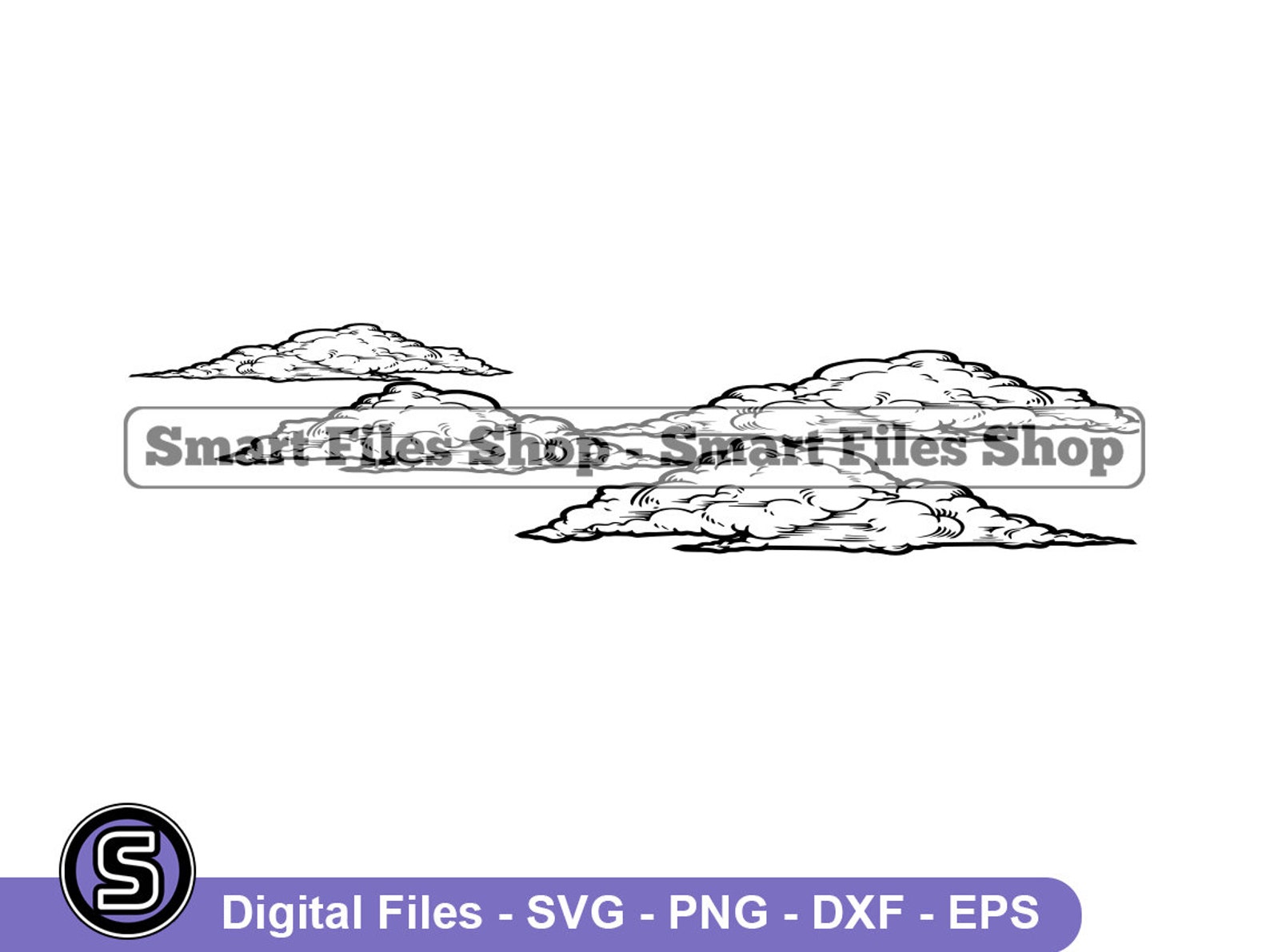 Clouds SVG Sky Svg Weather Svg Clouds Dxf Clouds Png - Etsy