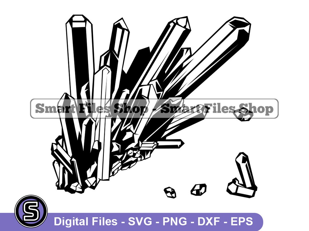 Emerald Crystals SVG, Crystals Svg, Crystals Dxf, Crystals Png ...